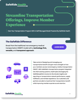 One Pagers & Solutions Briefs | SafeRide Health